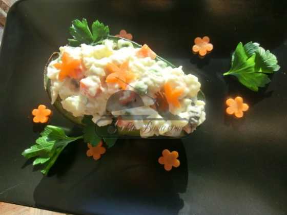 Salata a la russe cu maioneza de avocado (de post) - Gina Bradea