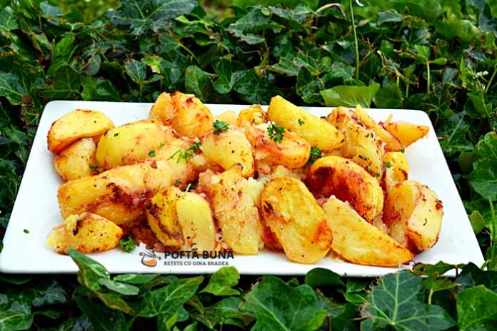Cartofi cu ardei la cuptor reteta de post - Retete cu Gina Bradea