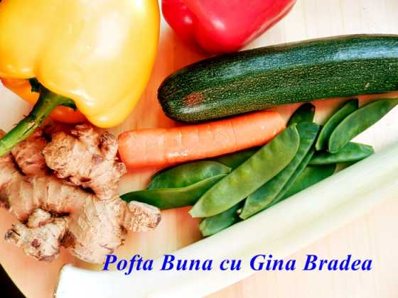Paste asiatice cu legume (la wok)