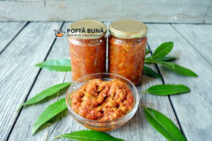 Zacusca de ciuperci reteta pentru iarna cu ardei copti - Retete cu Gina ...