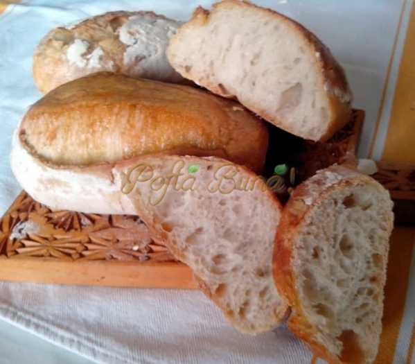 Paine ciabatta reteta italiana - Retete cu Gina Bradea