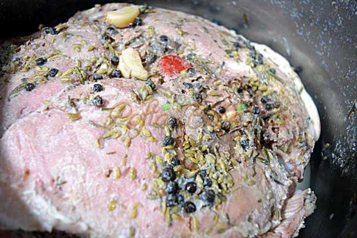 Sunca presata de casa - prosciutto cotto - Gina Bradea