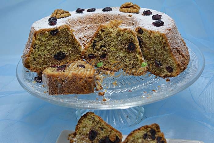 Chec cu nuca si merisoare - Retete Culinare cu Gina Bradea