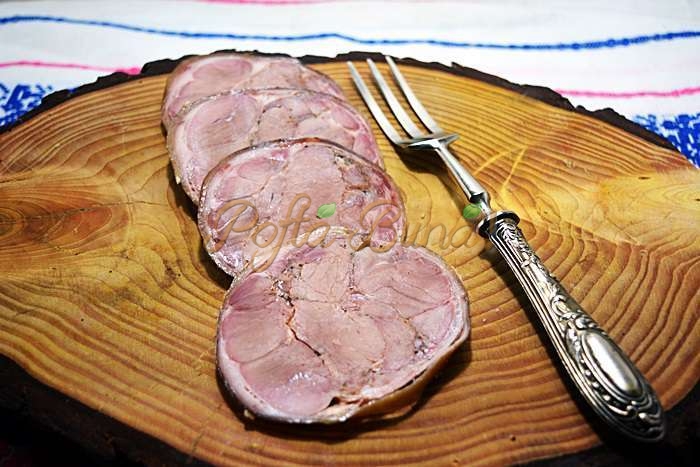 Ciolan umplut, presat, afumat si fiert - Retete Culinare cu Gina Bradea