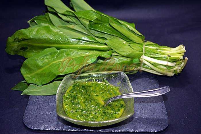 Pesto de leurda cu nuci si parmezan - Gina Bradea