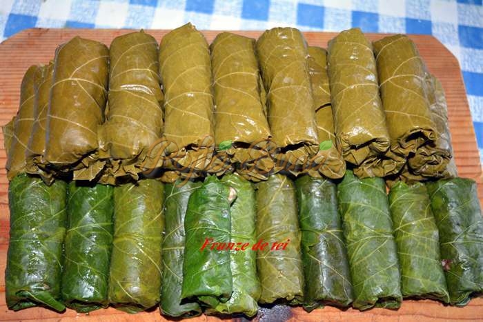 Sarmale cu frunza de vita sau tei