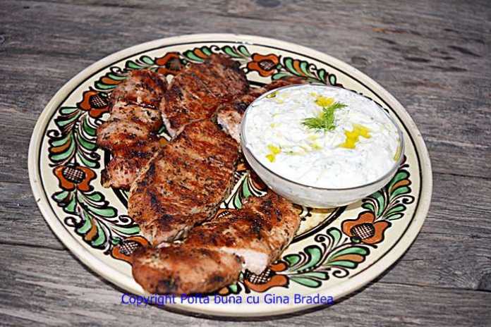 Ceafa de porc la gratar - Retete cu Gina Bradea