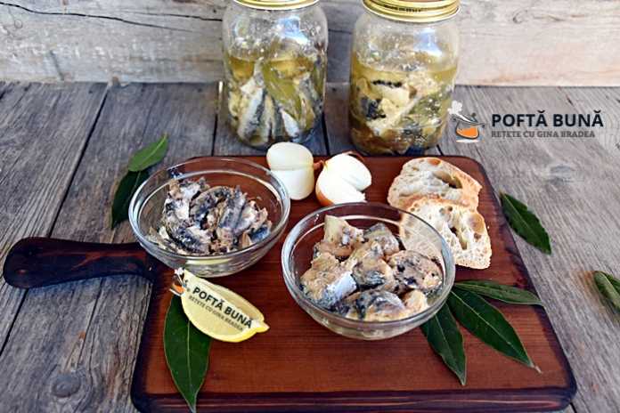 Conserva de peste in ulei picant sau cu usturoi - Gina Bradea