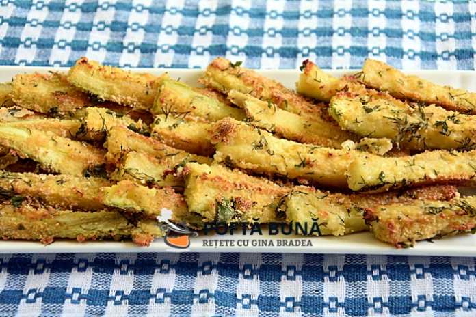 Dovlecei prajiti reteta de post - Retete cu Gina Bradea