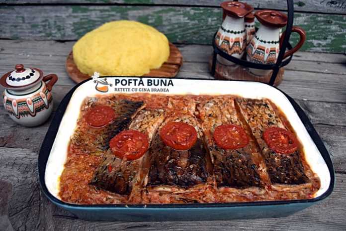 Crap la cuptor cu legume - Retete cu Gina Bradea