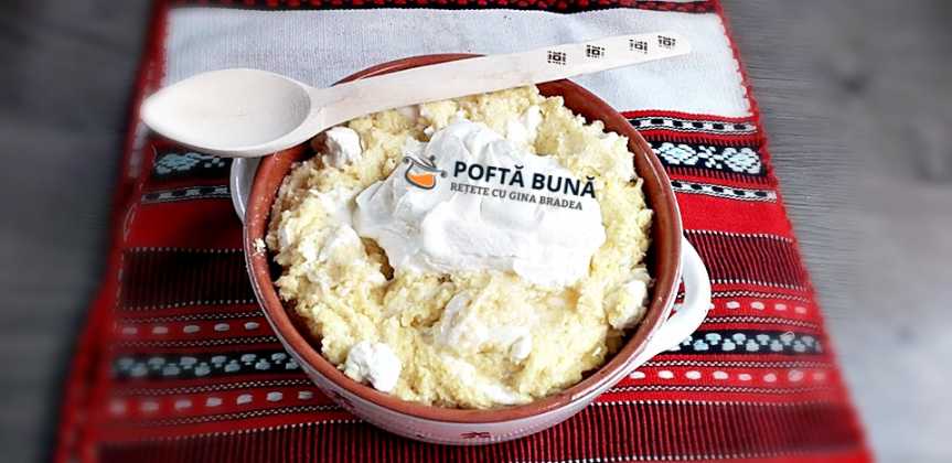 Balmos reteta ciobaneasca de mamaliga cu branza - Gina Bradea