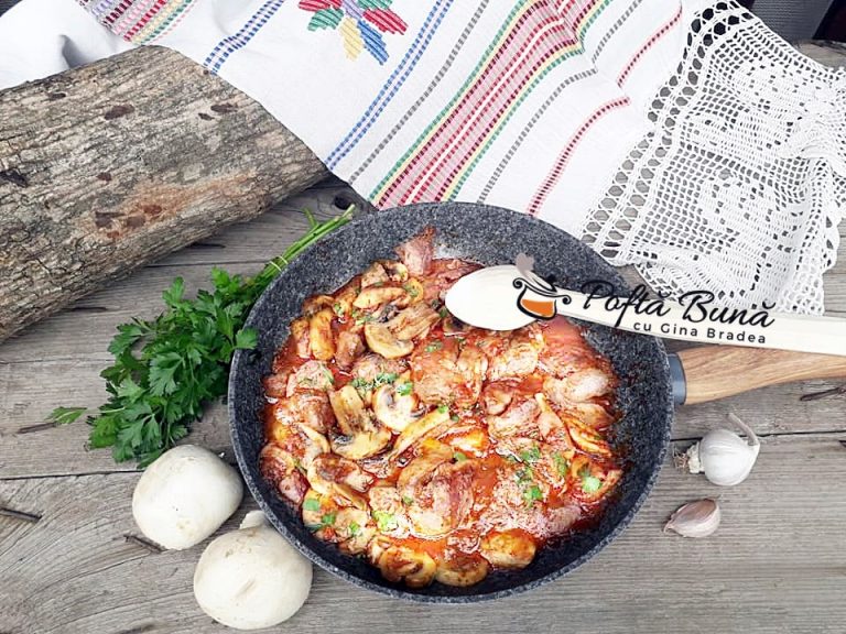 Ficatei de pui cu ceapa si usturoi la tigaie, reteta rapida