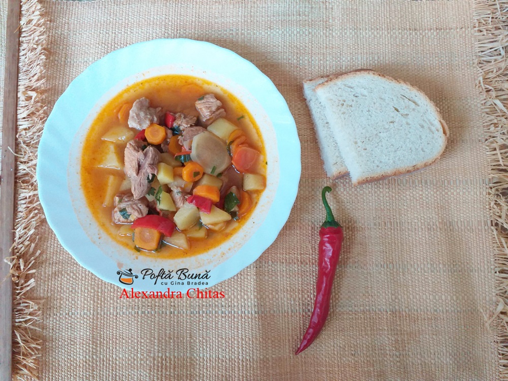 Gulas de porc la ceaun sau reteta de bograci