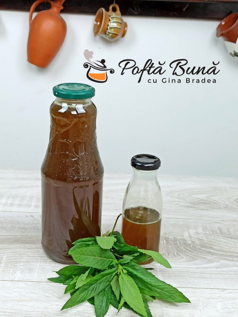 Sirop de menta reteta simpla naturala - Retete cu Gina Bradea