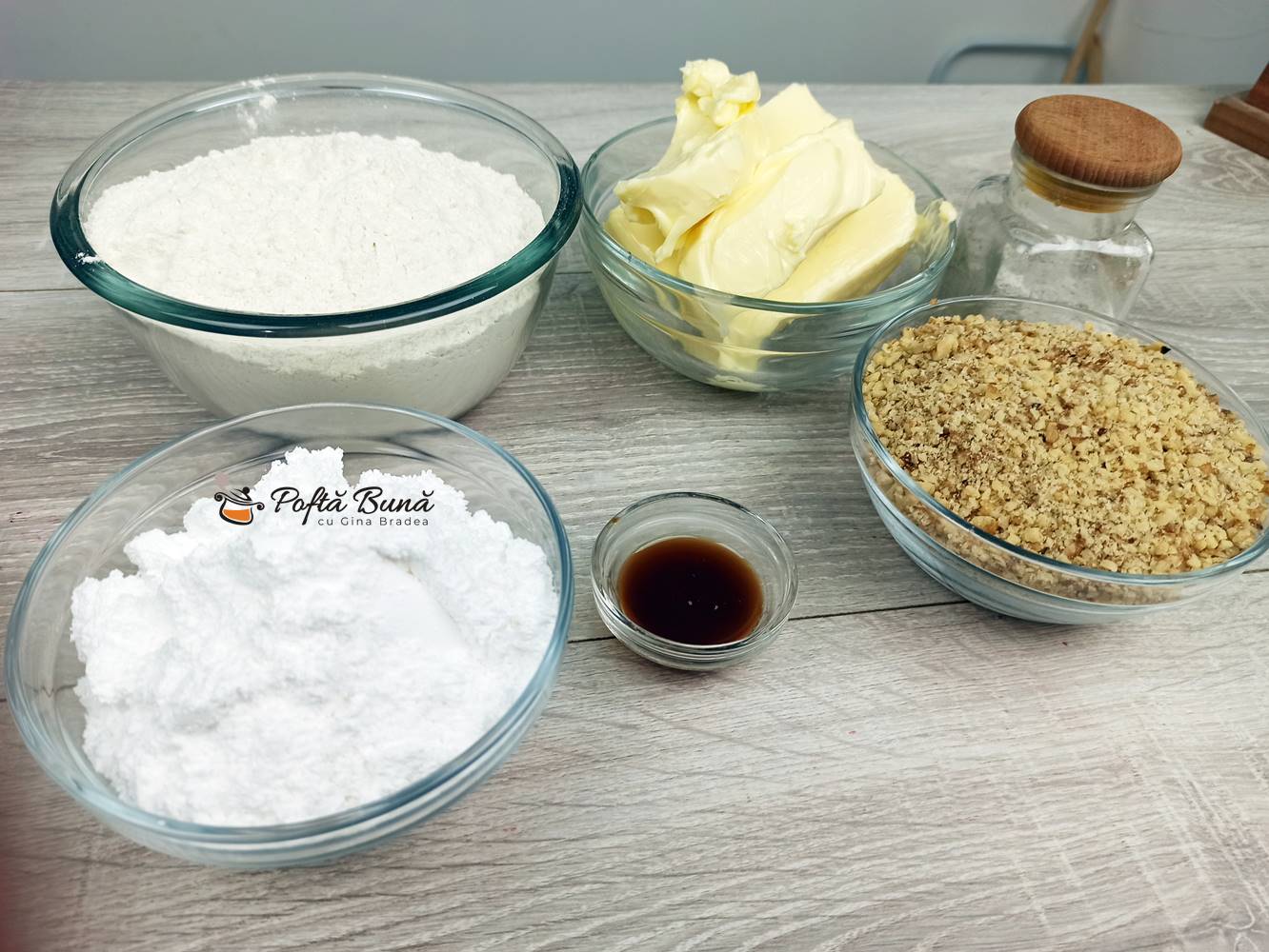 Aluat fraged cu nuci pentru cornulete, fursecuri, foi fragede - Gina Bradea