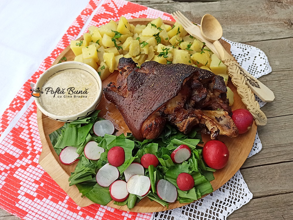 Ciolan de porc cu miere, la cuptor - Retete cu Gina Bradea