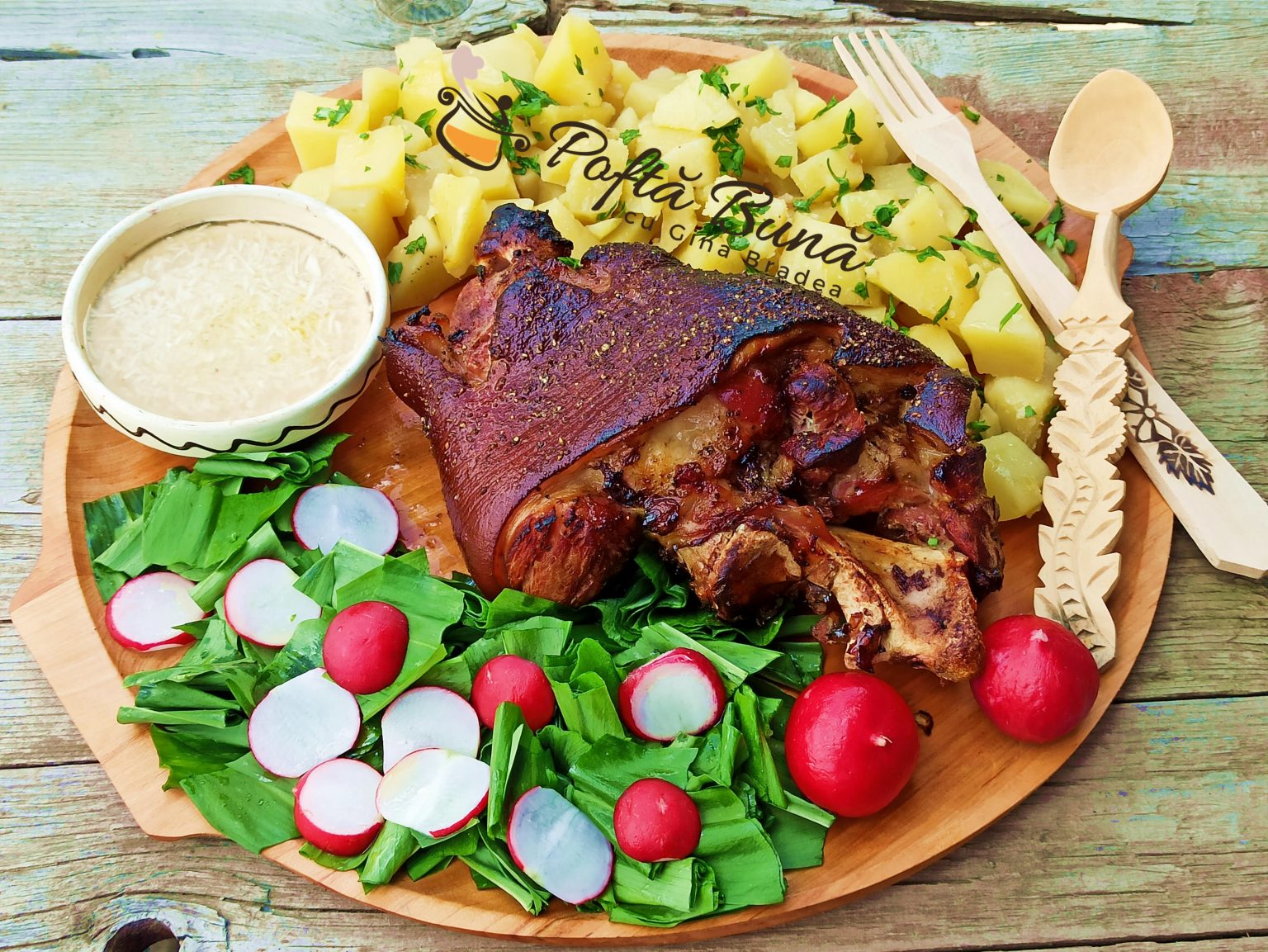 Ciolan de porc la cuptor cu bere - Retete cu Gina Bradea