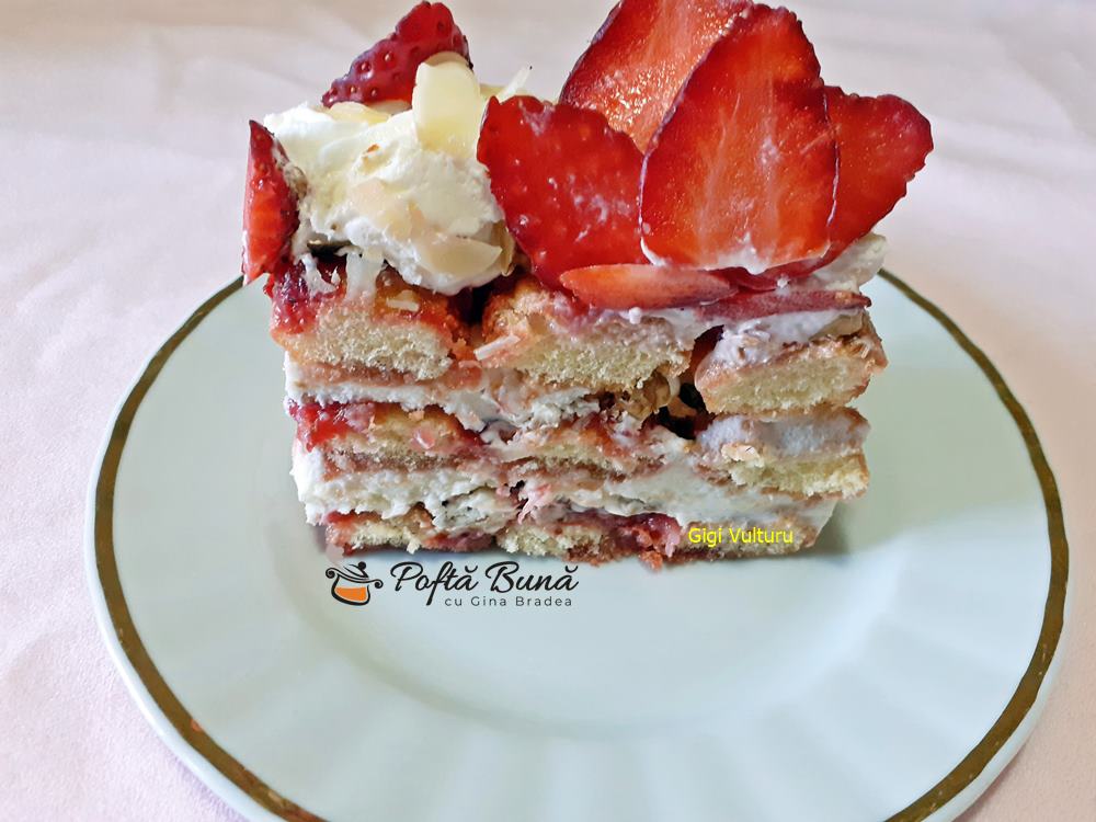 Tiramisu cu capsuni - Retete cu Gina Bradea