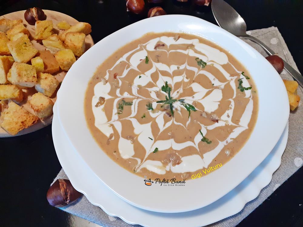 Supa crema de castane - Rețete cu Gina Bradea