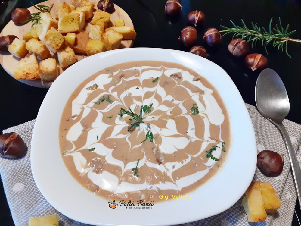 Supa crema de castane - Rețete cu Gina Bradea