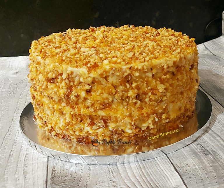 Tort Krantz tort cu nuca si zahar caramelizat - Gina Bradea