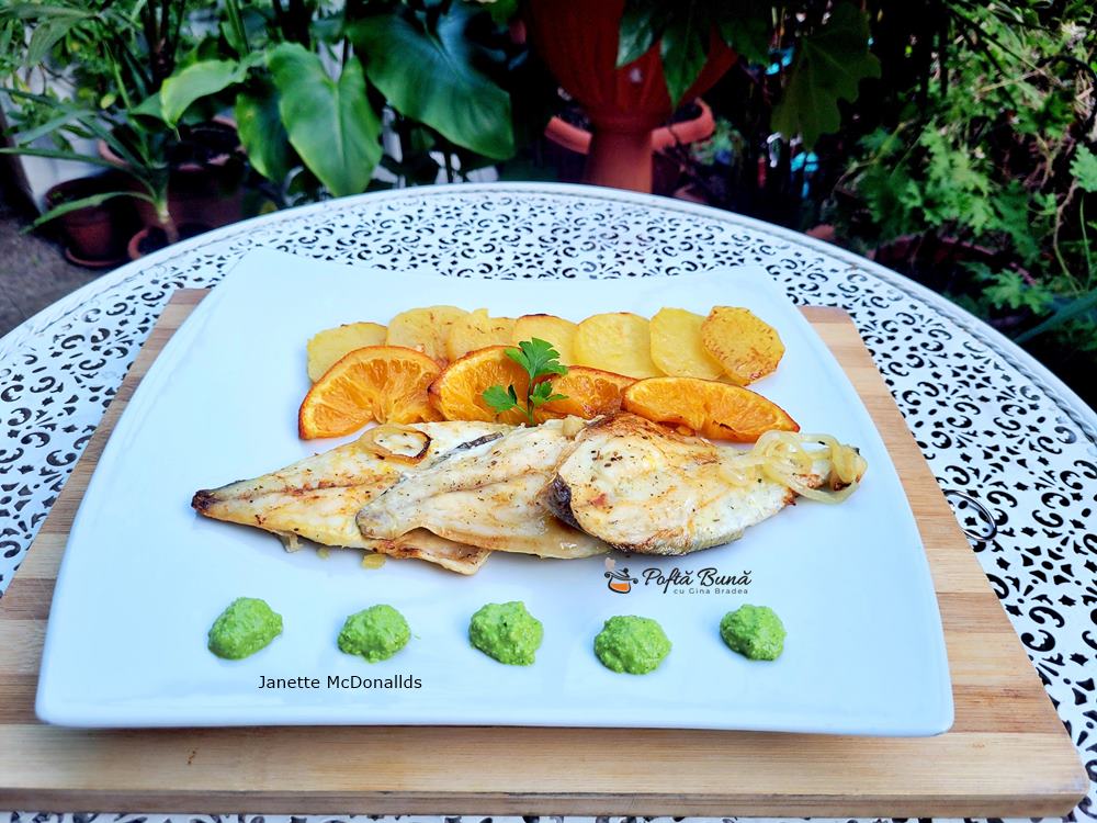File de dorada cu cartofi si portocale la cuptor - Retete cu Gina Bradea