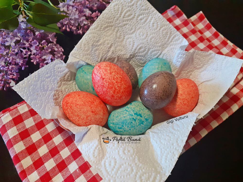 Oua vopsite cu tehnica orezului - Retete cu Gina Bradea