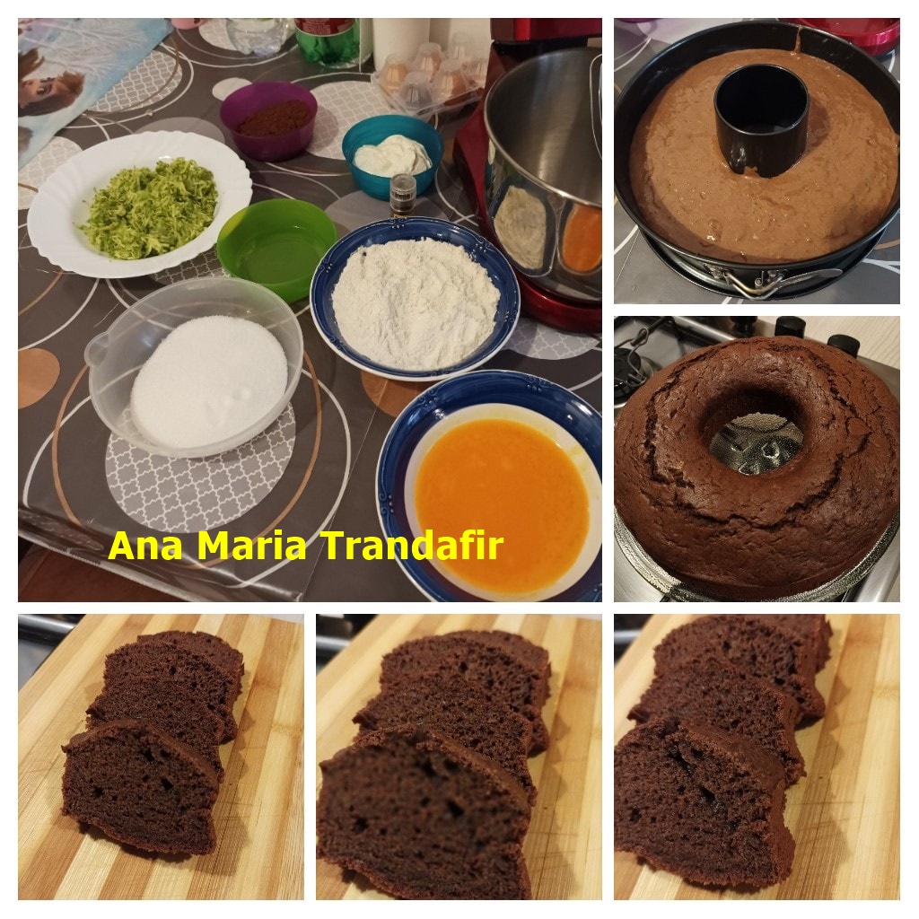 Chec pufos cu dovlecei, cacao si iaurt - Retete cu Gina Bradea