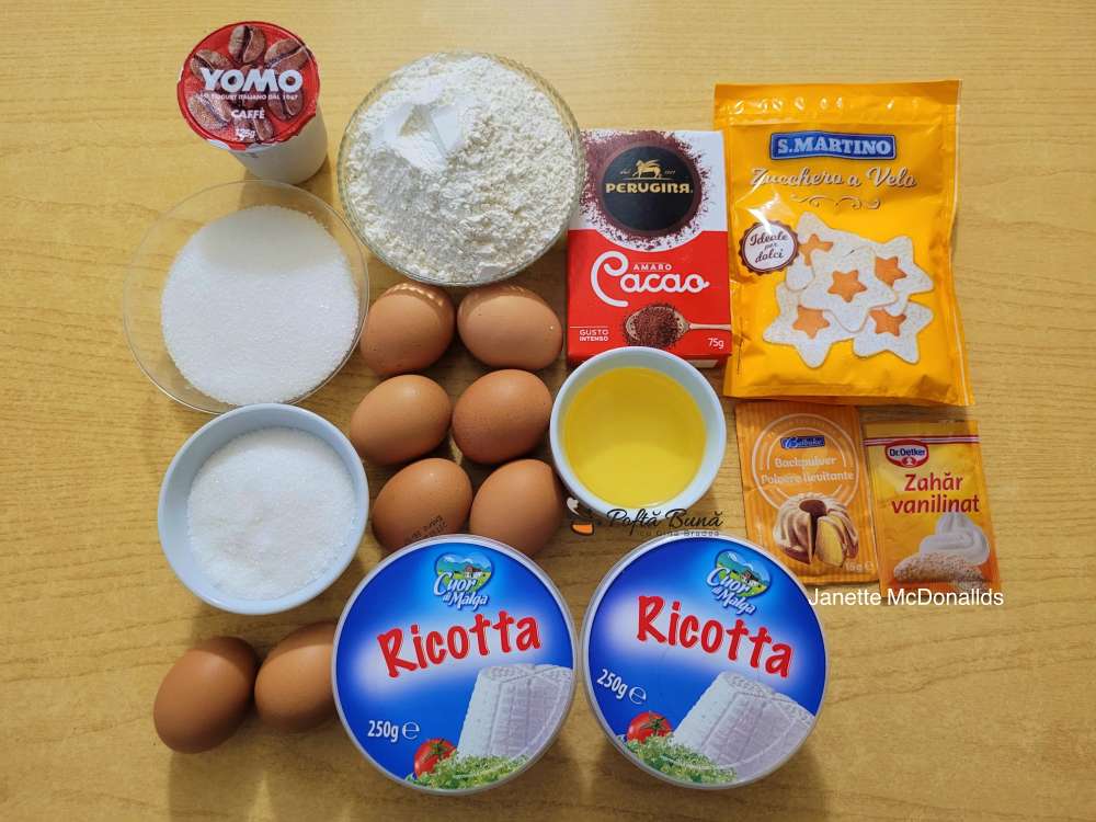 Chec cu cacao si ricotta - Retete cu Gina Bradea