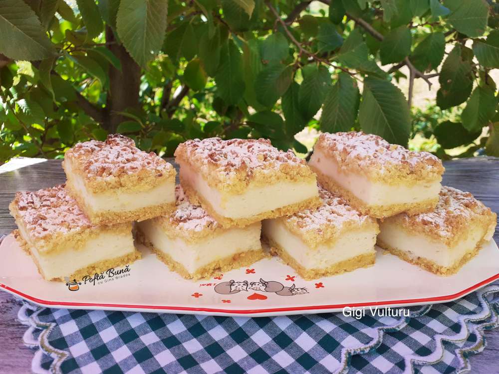 Prajitura cu aluat razuit si iaurt - Retete cu Gina Bradea