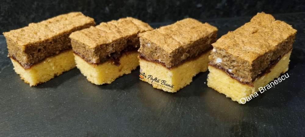 Prajitura cu gem de prune si bezea - Gina Bradea