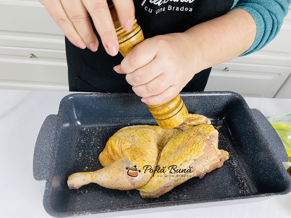Pui picant la cuptor reteta de pollo alla diavolla - Gina Bradea