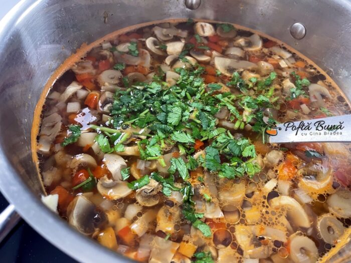 Ciorba de ciuperci reteta de post - Retete Culinare cu Gina Bradea