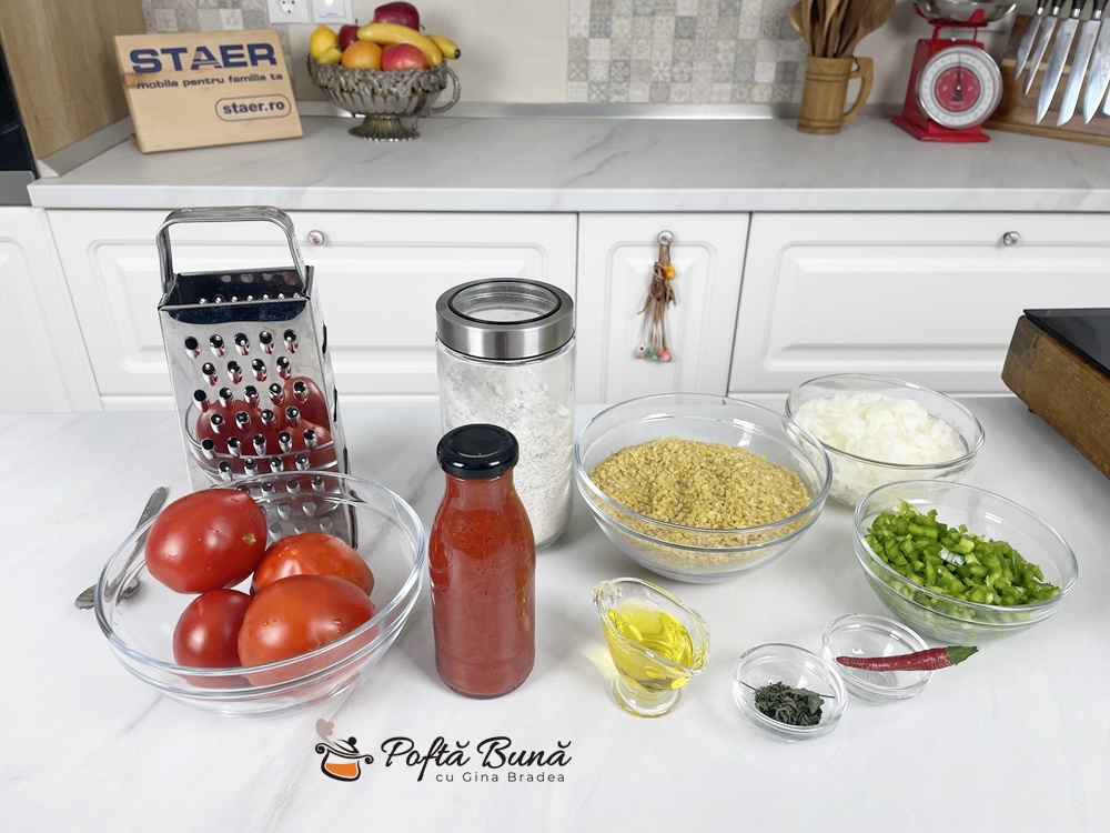 Bulgur reteta de pilaf turcesc cu rosii si ardei - Retete cu Gina Bradea