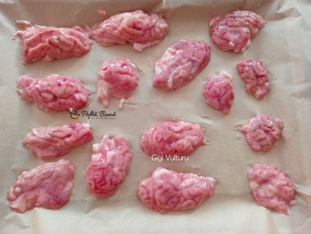 Creier de porc la cuptor - Retete cu Gina Bradea