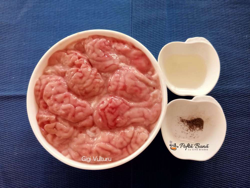 Creier de porc la cuptor - Retete cu Gina Bradea