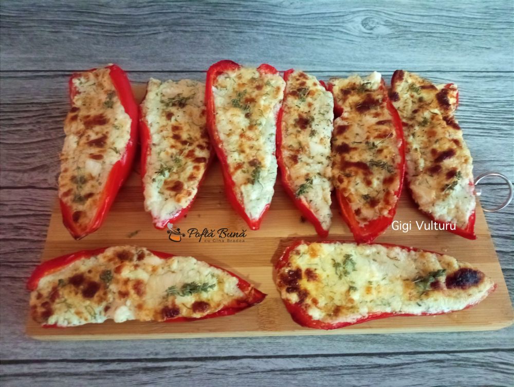 Ardei capia umpluti cu branza - Retete cu Gina Bradea
