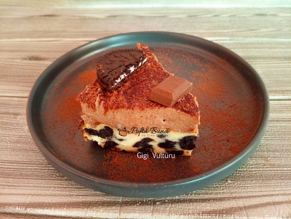 Cheesecake basc cu Oreo - Rețete cu Gina Bradea